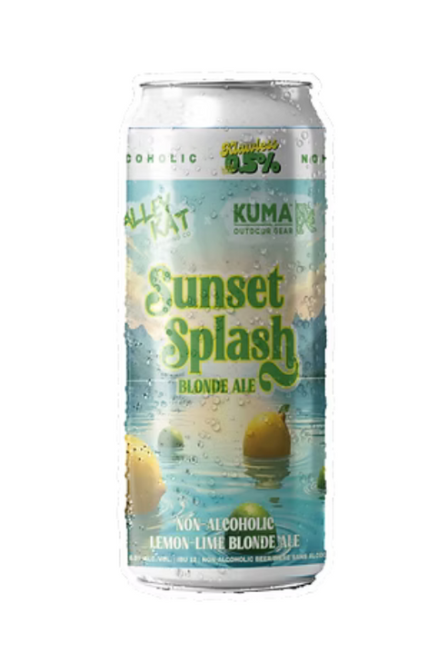 Alley Kat Brewing Co. (Non-Alcoholic) Sunset Splash Lemon-Lime Blonde ...
